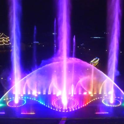 China Garden RGB LED Floating Musical Water Fountain 220V/380V with Stainless Steel 304 Construction and Program Control for sale