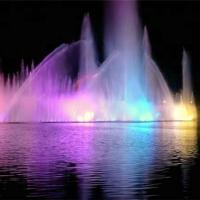 China Outdoor Musical Floating Fountain with 220V/380V Power and Stainless Steel 304 Construction for Garden Water Features for sale