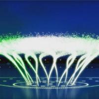 China Floating Water Fountain with Musical Control System - 380V/220V Voltage, Stainless Steel 304 Construction for sale