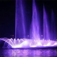China LED Outdoor Floating Fountain Equipment with 380V Power & Stainless Steel 304 Construction for Water Parks for sale