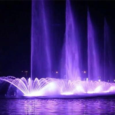 China LED Outdoor Floating Fountain Equipment with 380V Power & Stainless Steel 304 Construction for Water Parks for sale