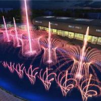 China Floating Water Fountain 380V 220V 50HZ with Stainless Steel 304 Construction and LED Lighting for Lakes for sale