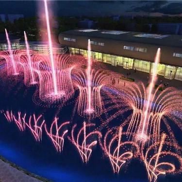 China Floating Water Fountain 380V 220V 50HZ with Stainless Steel 304 Construction and LED Lighting for Lakes for sale