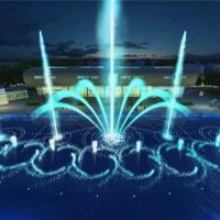 China Floating Water Fountain 380V 220V 50HZ with Stainless Steel 304 Construction and LED Lighting for Lakes for sale