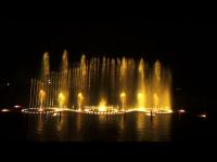 China Stainless Steel 304 Floating Water Fountain with Music Control 380V LED Lighting System for Lakes and Ponds for sale