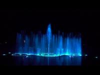 China Stainless Steel 304 Floating Water Fountain with Music Control 380V LED Lighting System for Lakes and Ponds for sale