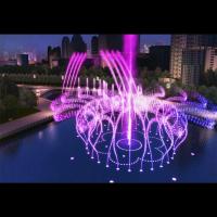 China Music Control Floating Lake Fountain with Stainless Steel 304 Construction and 380V Power System for sale