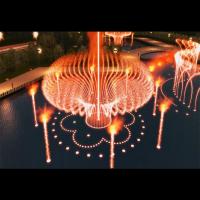 China Music Control Floating Lake Fountain with Stainless Steel 304 Construction and 380V Power System for sale