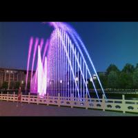 China Music Control Floating Lake Fountain with Stainless Steel 304 Construction and 380V Power System for sale
