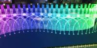 China SS304 3D Nozzle Floating Water Fountain for Lakes with 380V Power and LED Lighting for sale