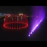 China Stainless Steel 304 Pond Jet Dancing Water Fountain 380V/220V with LED Lighting and PLC Control System for sale