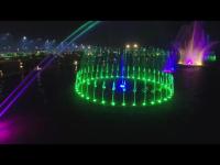 China Stainless Steel 304 Pond Jet Dancing Water Fountain 380V/220V with LED Lighting and PLC Control System for sale