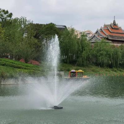 China Round Small Musical Dancing Floating Water Fountain for Lakes - Stainless Steel 304, 220V/380V, LED Lighting for sale