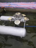 China Round Small Musical Dancing Floating Water Fountain for Lakes - Stainless Steel 304, 220V/380V, LED Lighting for sale