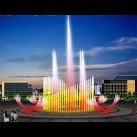 China High Spray Dry Floor Fountain with RGB Underwater Light - Stainless Steel 304, LED 24V/5W-36W, 12-Month Warranty for sale