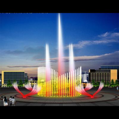 China High Spray Dry Floor Fountain with RGB Underwater Light - Stainless Steel 304, LED 24V/5W-36W, 12-Month Warranty for sale