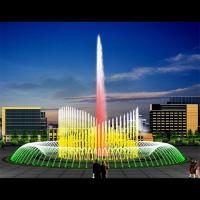 China High Spray Dry Floor Fountain with RGB Underwater Light - Stainless Steel 304, LED 24V/5W-36W, 12-Month Warranty for sale