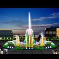 China Outdoor Floor Fountain with Musical Water Dancing Feature - Stainless Steel 304 Construction, 220V/380V Voltage, 12-Month Warranty for sale