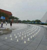 China Stainless Steel 304 Net Floor Fountain with LED Lighting 24V-36W for 40m×40m Installation for sale