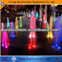 China Orient Stone Marble Hole Dry Floor Fountain with RGB Underwater Light 24V LED 5W-36W Stainless Steel 304 for sale