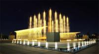 China Candle light garden type music dancing floor dry fountain for sale