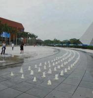 China Stainless Steel 304 Grid Floor Fountain with LED 24V Lighting and 12-Month Warranty for Commercial Installation for sale
