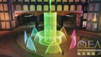 China Stainless Steel 304 Floor Fountain with 24V LED Lighting and Music Control for Commercial Installation for sale