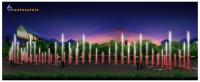 China Stainless Steel 304 Large Dry Outdoor Floor Water Fountain with LED 24V Lighting and 12-Month Warranty for sale