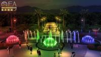 China Multicolored LED Stainless Net Dry Floor Fountain with 24V RGB Lighting and 12-Month Warranty for sale