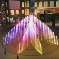 China Contemporary Stylish Underground LED Lights Music Control Colorful Floor Water Fountains for sale
