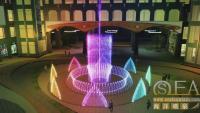 China Modern Stainless Steel 304 Underground Water Feature Fountain With Music Control for sale