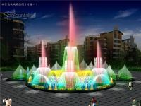 China Stainless Steel 304 Music Fountain with 220V/380V Control System and Programmable Water Patterns for sale