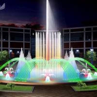 China Program Control Dancing Water Fountain System with 220V/380V Voltage and 12-Month Warranty for Large-Scale Installations for sale