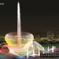 China Program Control Dancing Water Fountain with RGB LED Lighting 24V-36W and Stainless Steel 304 Construction for sale