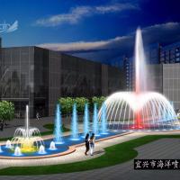 China Program Control Dancing Water Fountain with RGB LED Lighting 24V-36W and Stainless Steel 304 Construction for sale