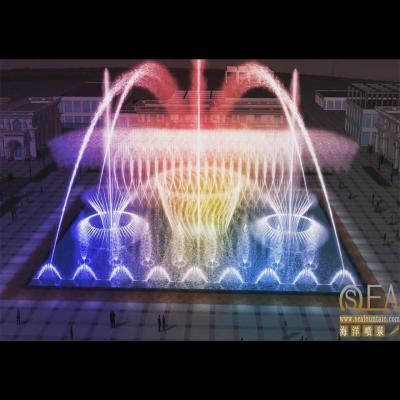 China Programmable Music Fountain System with LED Lighting 24V/36W and Stainless Steel 304 Construction for sale