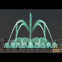 China Programmable Music Fountain System with LED Lighting 24V/36W and Stainless Steel 304 Construction for sale