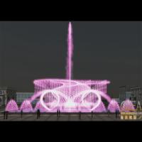 China Programmable Music Fountain System with LED Lighting 24V/36W and Stainless Steel 304 Construction for sale