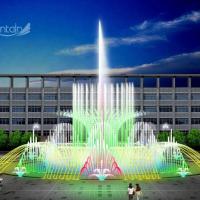 China Hotel Large Water Jet Fountain with Music Control System - Stainless Steel 304, 220V/380V, LED Lighting for sale