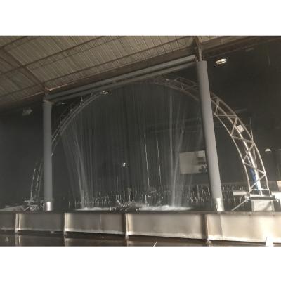 China Digital Water Curtain Fountain System with 10-30 Meter Custom Sizes and 220V/380V Voltage Options for sale
