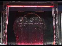 China Musical Interactive Digital Water Curtain Fountain Stainless Steel 304 with LED24V Lighting and 220V/380V Voltage Options for sale
