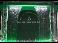 China Musical Interactive Digital Water Curtain Fountain Stainless Steel 304 with LED24V Lighting and 220V/380V Voltage Options for sale