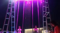 China Digital Water Curtain Fountain with Music Control - 220V/380V LED RGB Lighting - Custom Dimensions Available for sale
