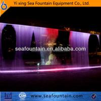 China Digital Water Curtain Fountain with Music Control - 220V/380V LED RGB Lighting - Custom Dimensions Available for sale