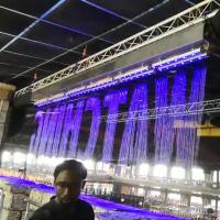 China Multimedia Control Digital Water Curtain Fountain with 220V/380V Voltage and LED 24V Lighting for Graphic Waterfall Displays for sale