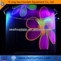 China Digital Water Curtain Fountain System with 220V/380V LED Lighting and Stainless Steel 304 Construction for Indoor/Outdoor Installation for sale