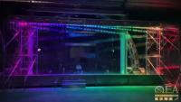 China DMX Interactive Fountain Digital Water Curtain for sale