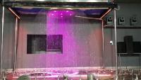 China Stainless Steel 304 Digital Water Curtain Fountain with LED 24V Lighting and 12-Month Warranty for sale