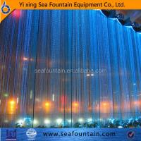 China Colorful LED High Waterfall Musical Fountain with 250m Waterfall Length and 400m Bridge Installation for sale