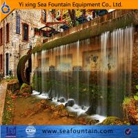 China Colorful LED High Waterfall Musical Fountain with 250m Waterfall Length and 400m Bridge Installation for sale